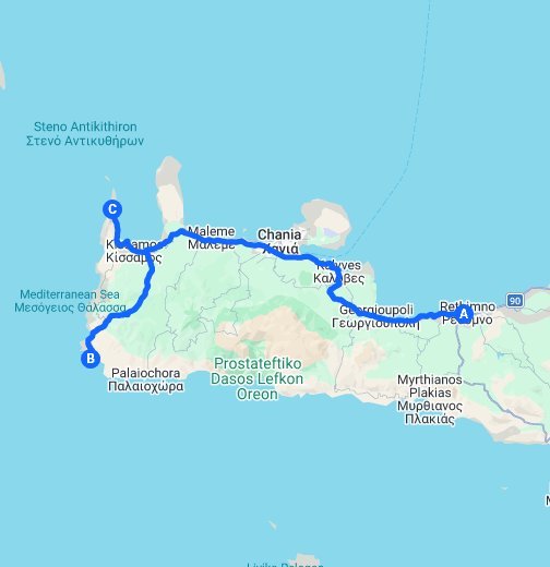 Elafonissi - Balos - Google My Maps
